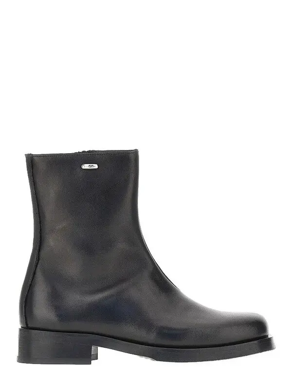 Our Legacy Camion Leather Zip Up Boots - Black