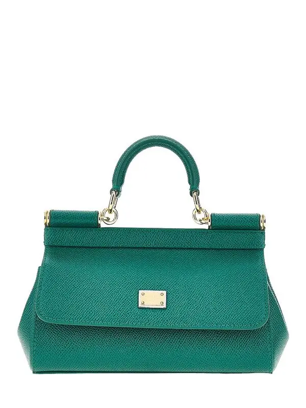 Dolce & Gabbana Dauphine Leather Mini Sicily Bag - Green