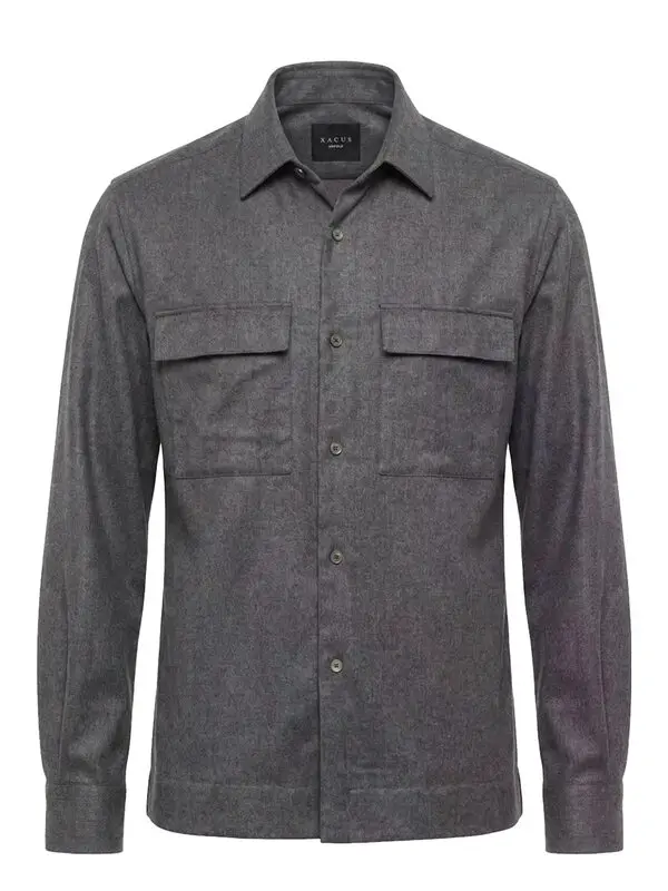 XACUS Flap-pocket Shirt - Grey