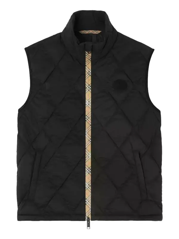 Burberry Acresford Packable Quilted Nylon Gilet - Black