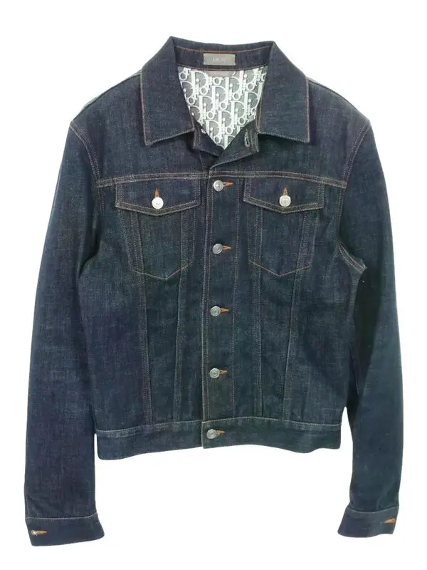 Dior 2000s Oblique Denim Jacket - Blue