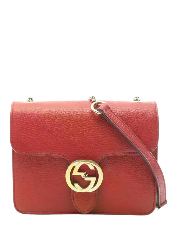 Gucci Interlocking G Shoulder Bag - Red