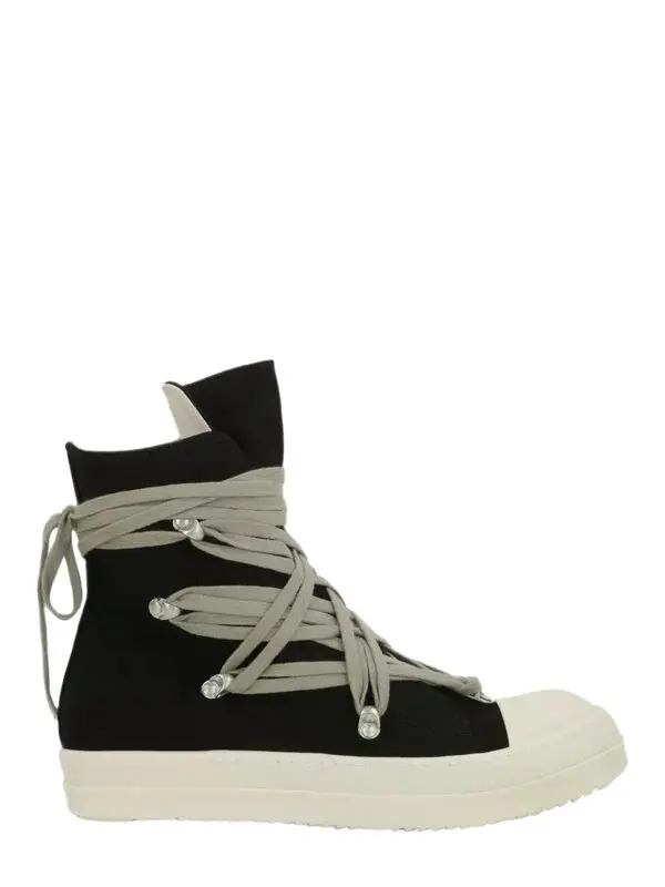 Rick Owens Megalace Sneakers - Black