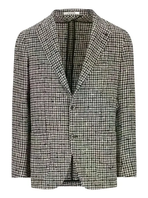 Tagliatore Houndstooth-pattern Single-breasted Blazer - Brown