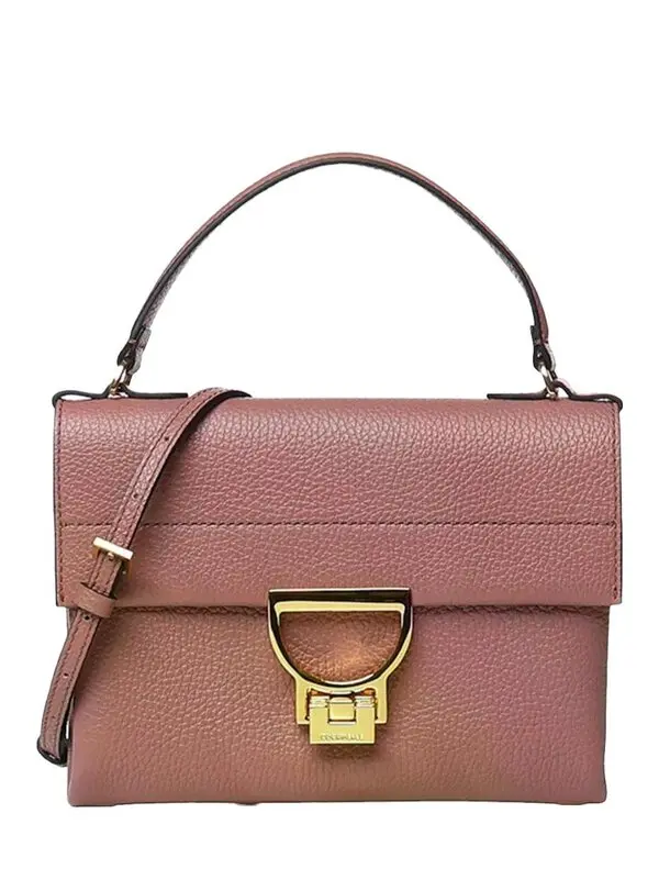 COCCINELLE Mini Grainy Leather Tote Bag - Pink