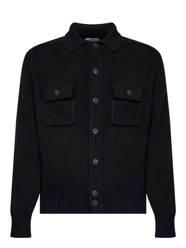 D4.0 Wool Overshirt - Black