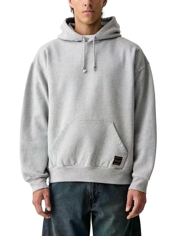 LEVI'S Workwear Logo-patch Hoodie - Grey