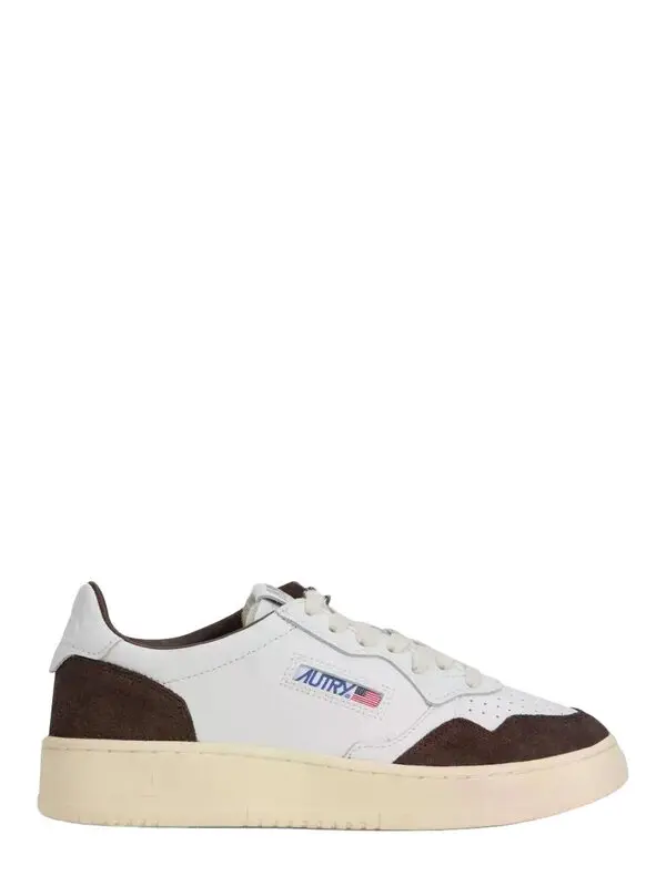 AUTRY Medalist Suede-panelled Sneakers - White