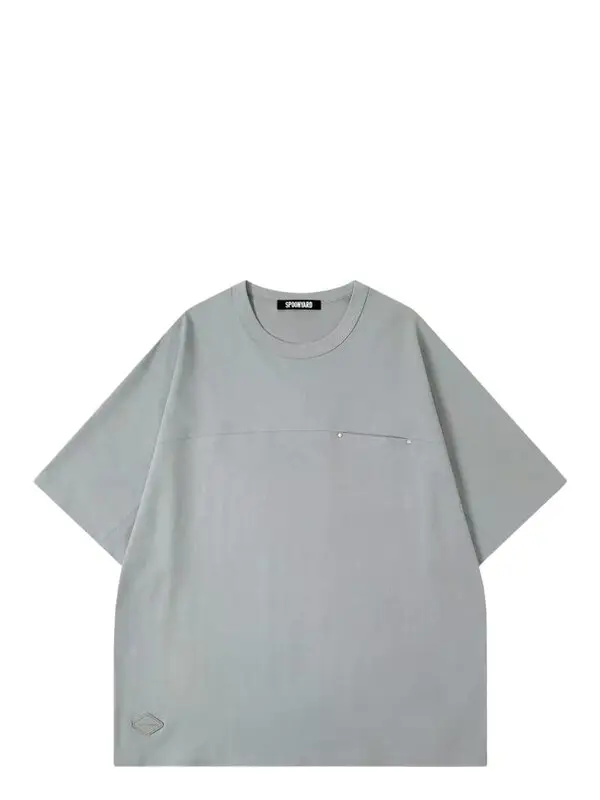 SPOONYARD Panelled T-shirt With Carabiner Detail - Grey