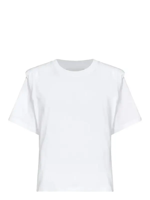 MARANT ETOILE Padded Shoulder T-shirt - White