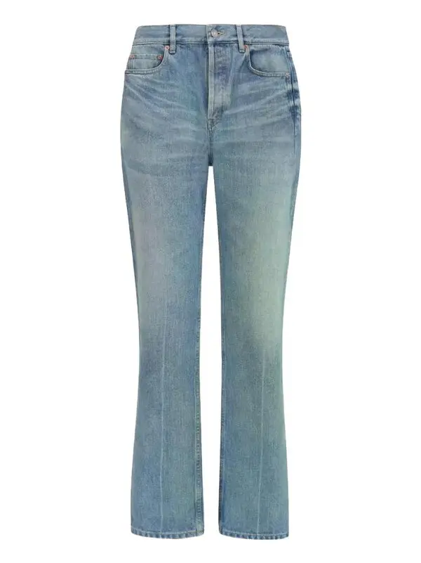 Saint Laurent Mid-rise Straight Leg Jeans - Blue