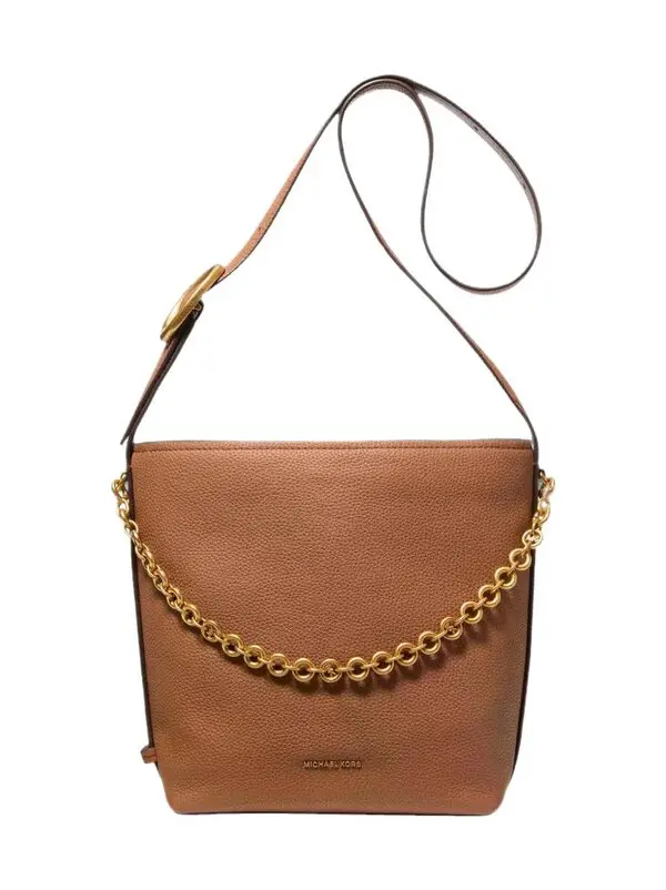Michael Kors Nolita Small Leather Bucket Tote - Brown