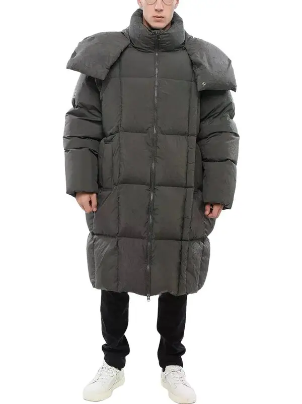 MAISON MARGIELA Padded Zip-up Coat - Grey