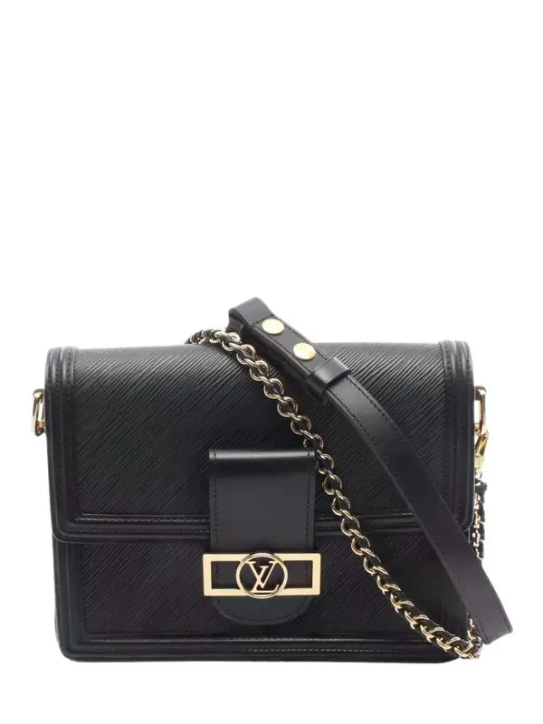 LOUIS VUITTON 2021 Dauphine Epi Shoulder Bag - Black