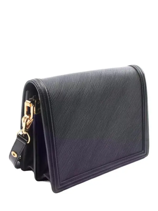 LOUIS VUITTON 2021 Dauphine Epi Shoulder Bag - Black