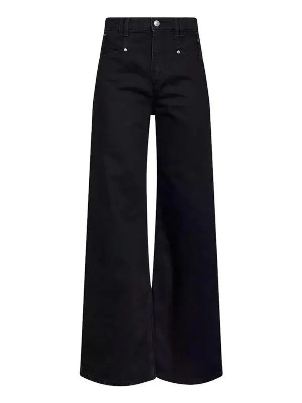 MARANT ETOILE Wide-leg Jeans - Black