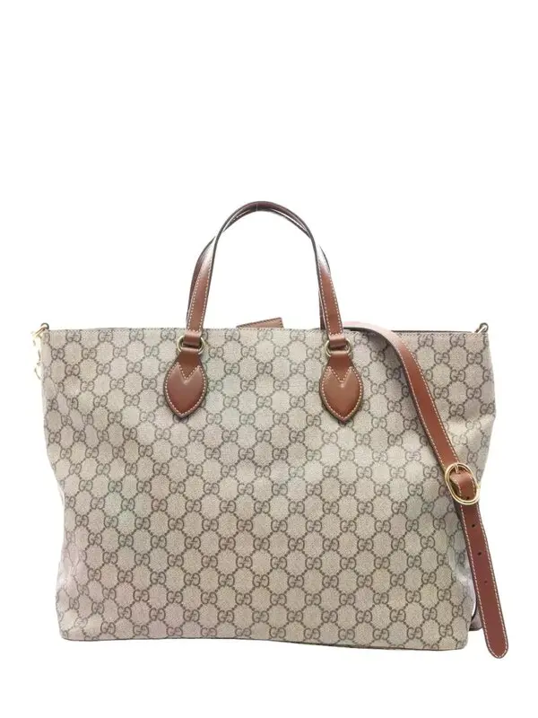 Gucci Gg Supreme Canvas Tote Bag - Neutrals