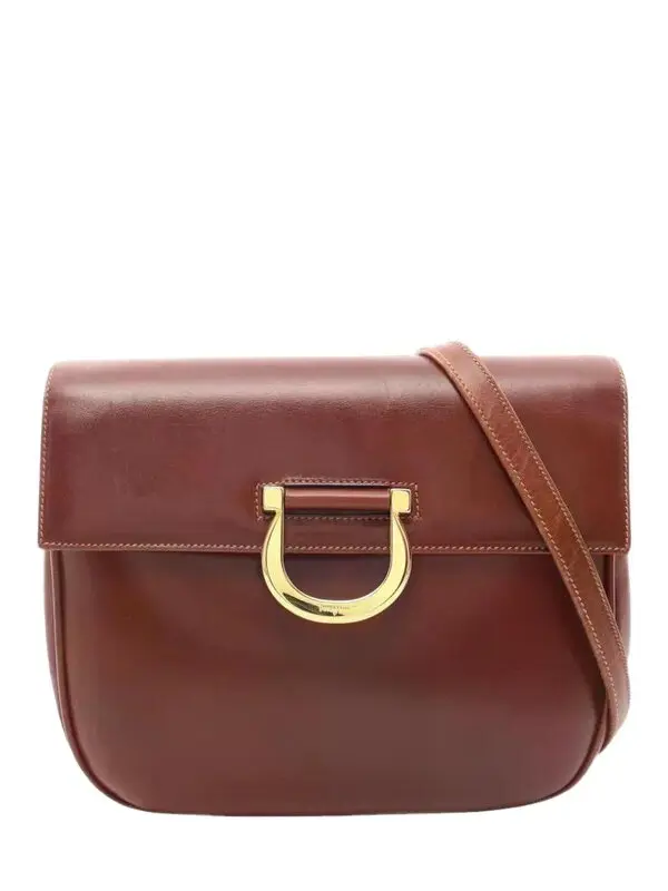 FERRAGAMO Gancini Shoulder Bag - Brown