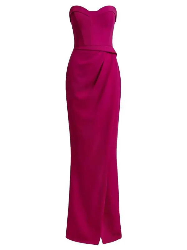 GEMY MAALOUF Strapless Sweetheart Neckline Gown - Pink