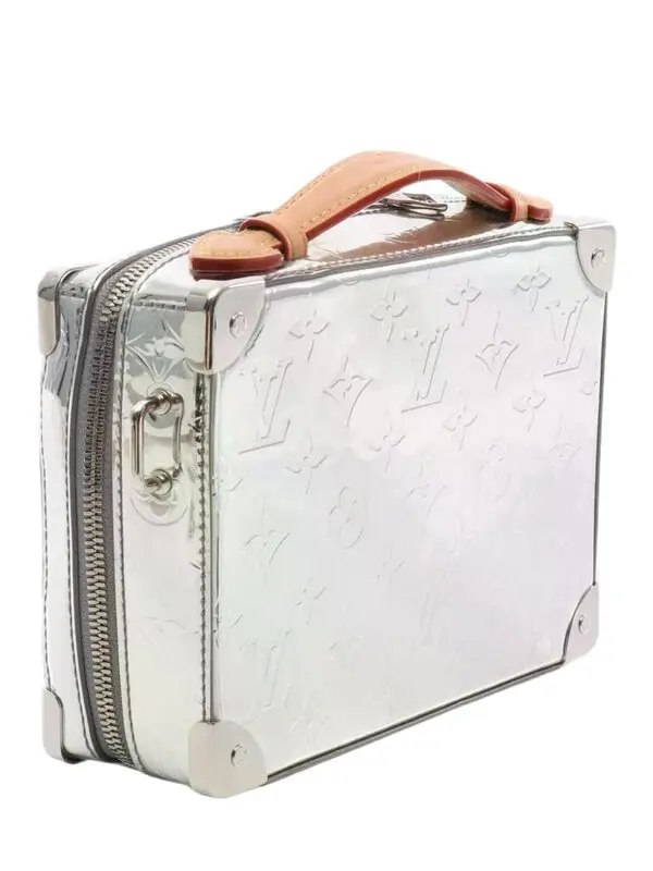 LOUIS VUITTON Monogram Mirror Soft Trunk Handbag - Silver
