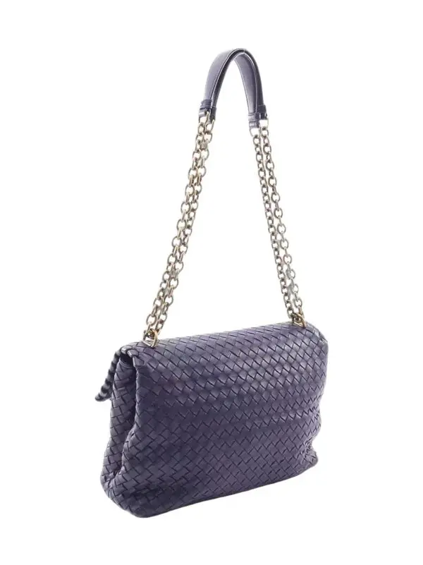 Bottega Veneta Intrecciato Shoulder Bag - Blue