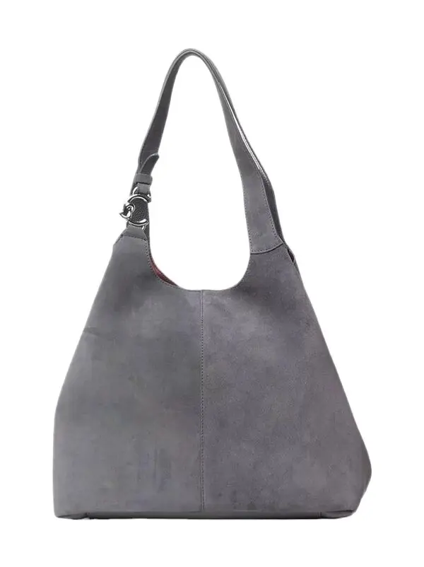 COCCINELLE Large Suede Tote Bag - Grey