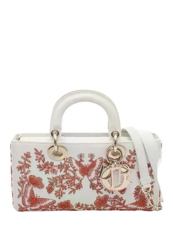 Dior Medium Lady D-joy East-west Bag - White