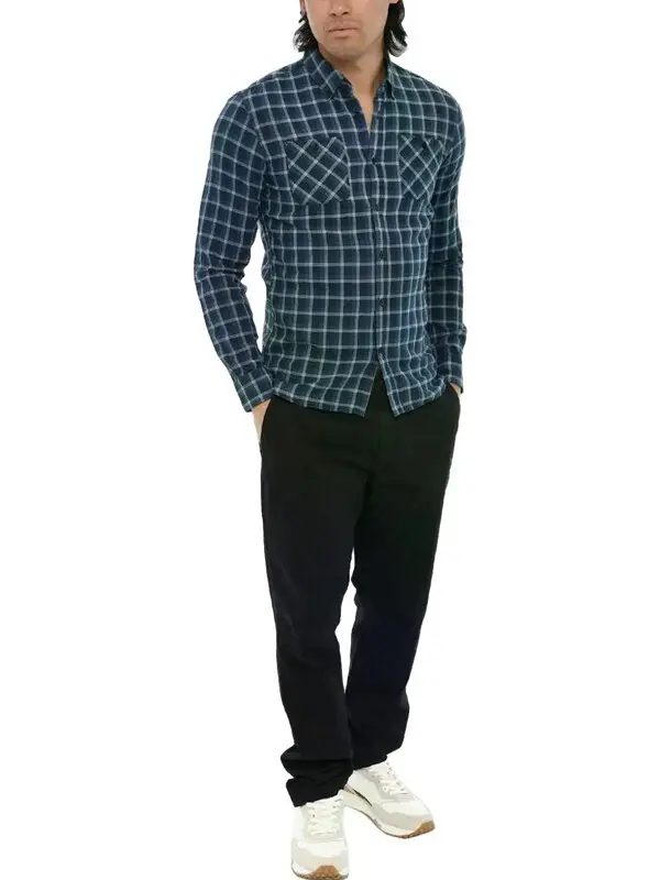 Woolrich Checked Button-fastening Shirt - Blue