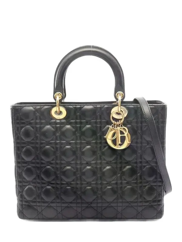 Dior Lady Canage Tote Bag - Black
