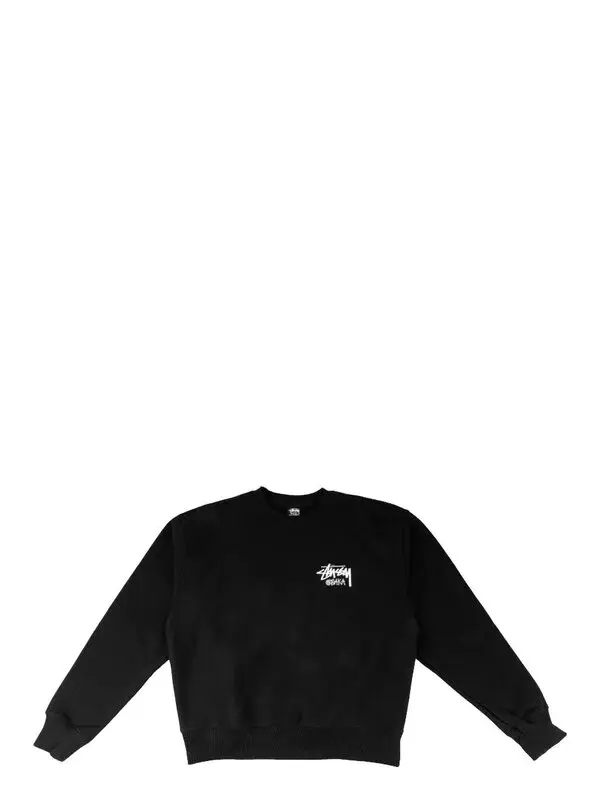StÜssy Osaka Logo Crew Neck Sweater - Black