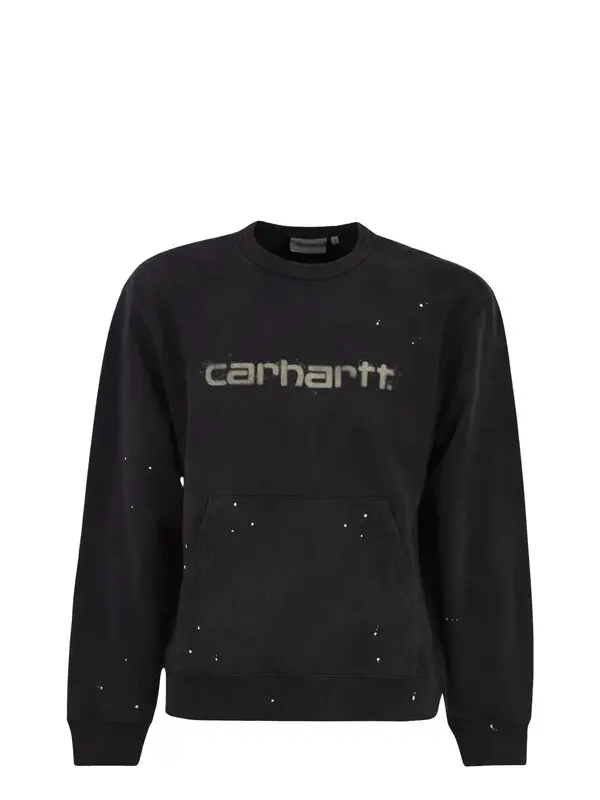 Carhartt Work In Progress Organic Cotton Sweatshirt Sweater For - Black