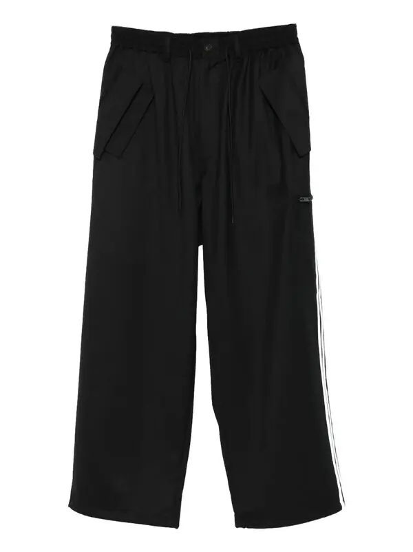 Y3 Side-stripe Pocket Track Pants - Black