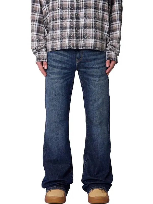Mnml Super Flare Jeans - Deep Blue