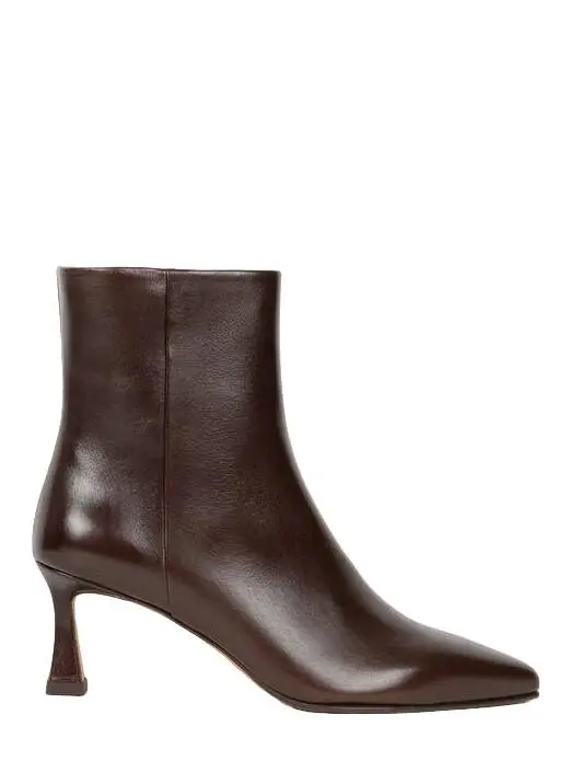 BOBBIES Audrey Flat Ankle Boots - Mogano