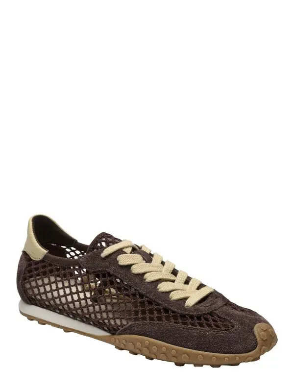 HOFF Fishnet Suede Sneakers - Chocolate