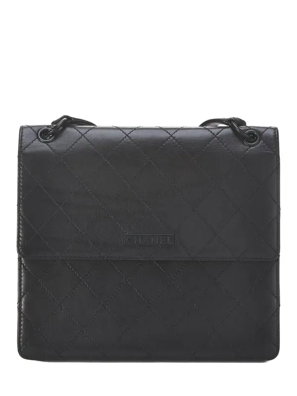 Chanel Calfskin Flap Crossbody Bag - Black