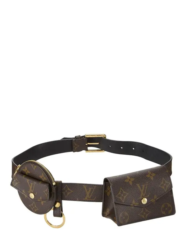 LOUIS VUITTON Monogram Daily Multi Pocket Belt Bag - Brown