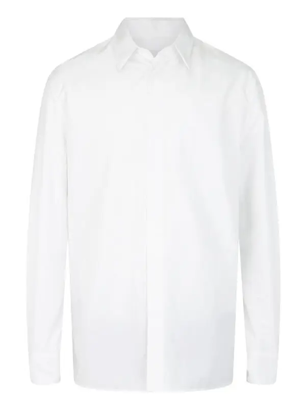 Givenchy Contemporary Logo Detailed Collare Shirt - White