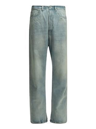 MAISON MARGIELA Straight-leg Jeans With Buckle Detail - Light Blue