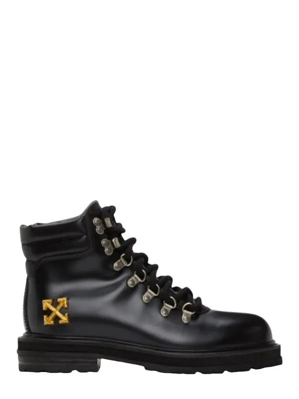 Off-White Sponge Lace-up Boots - Black