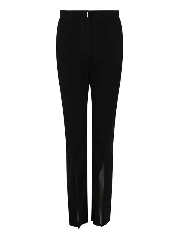 Givenchy Split Hem Bootcut Jeans - Black