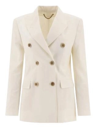 GOLDEN GOOSE Double Breasted Blazer - White