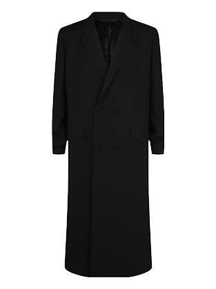 Givenchy Slim Fit Double Breasted Coat - Black