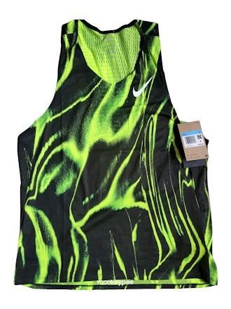 Nike Aeroswift Running Tank - Volt/white