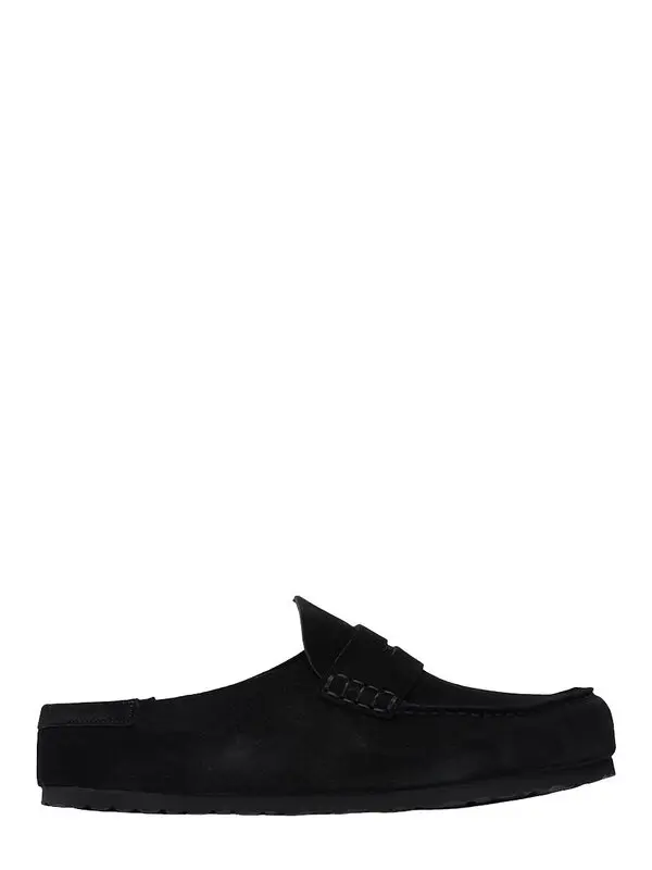 BIRKENSTOCK Naples Suede Loafers - Black