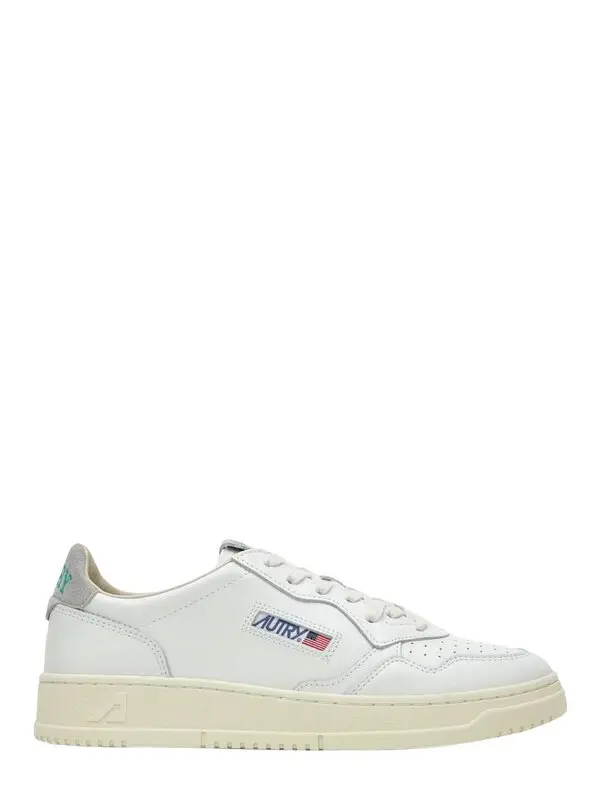 AUTRY Medalist Leather Low Top Sneakers - White/cloud Grey