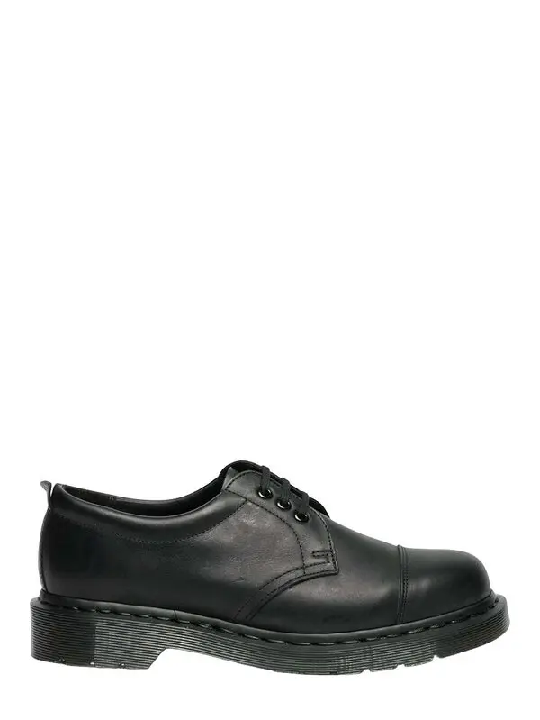 Dr. Martens 1461 Mhl 3 Eye Grained Oiled Leather Sneakers - Black