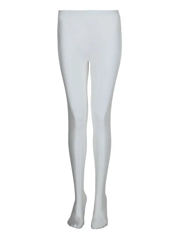 Balenciaga Stretch Velvet Pantaleggings - White