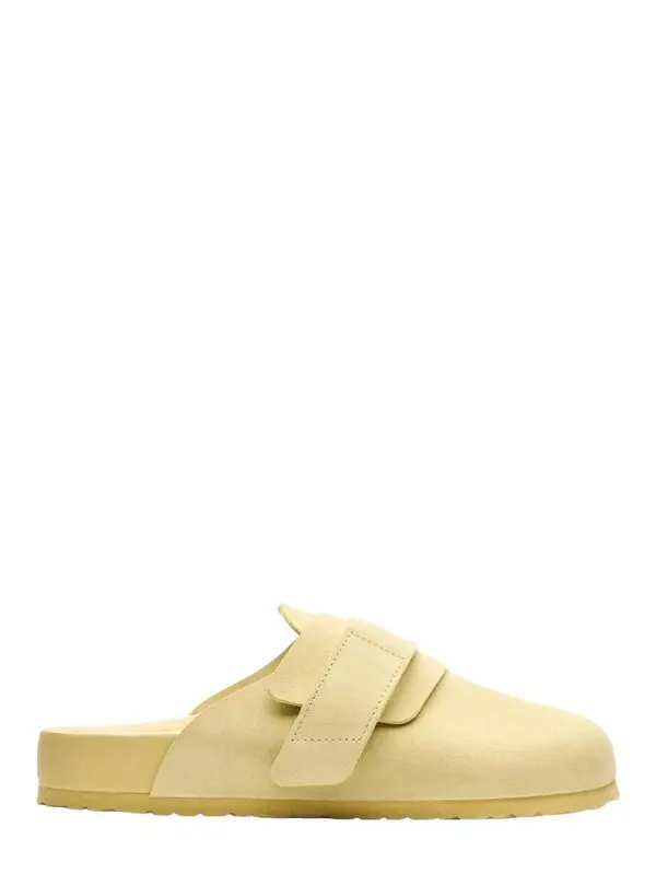 BIRKENSTOCK Nagoya Suede Mules - Straw