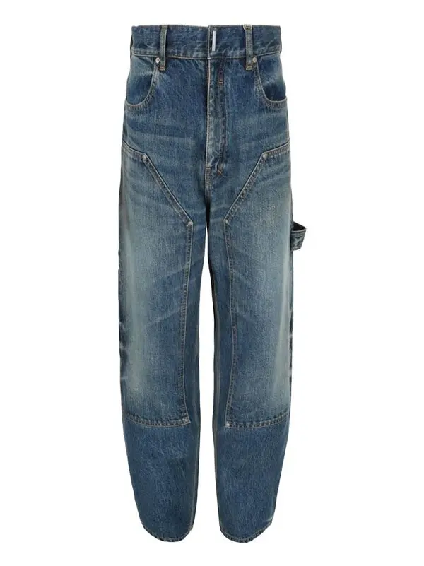 Givenchy Faded Carpenter Jeans - Blue